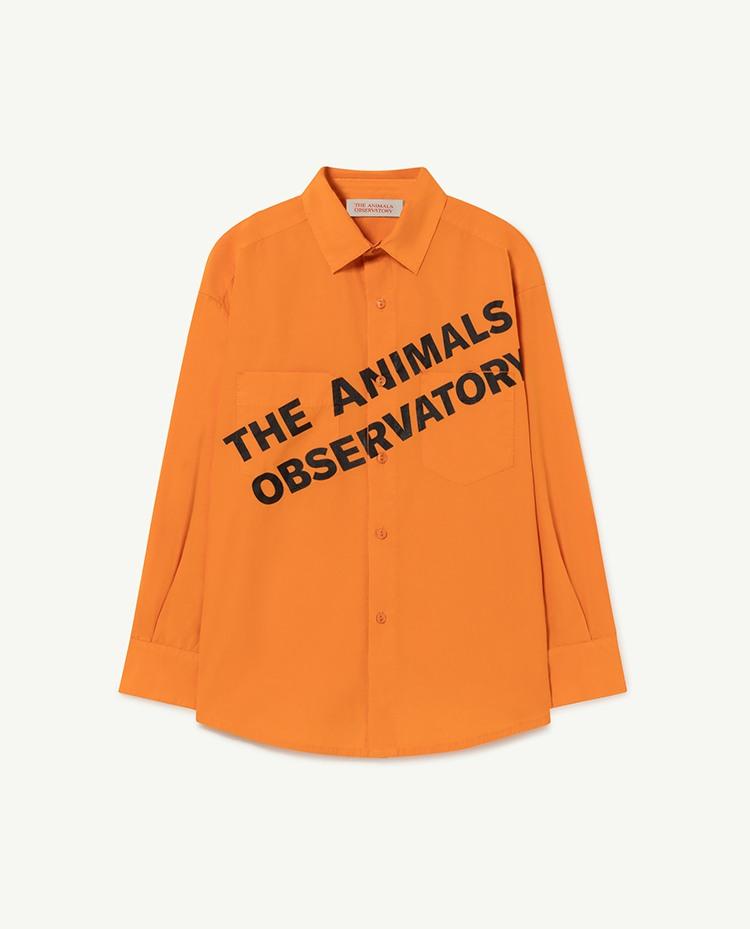 Orange Wolf Kids Shirt | Fall Winter 2022 | The Animals Observatory
