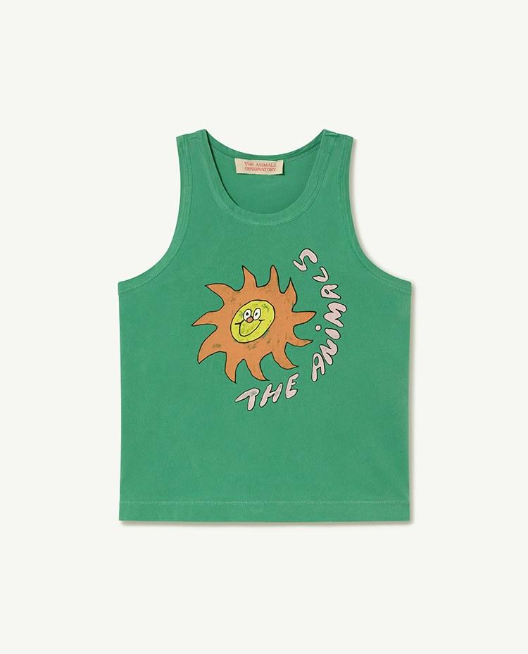 Green Sun Frog T-shirt | The Animals Observatory