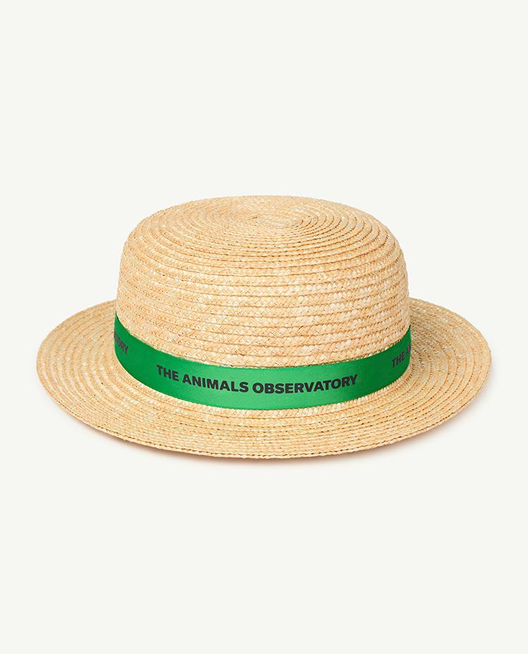 Green Straw Hat for kids