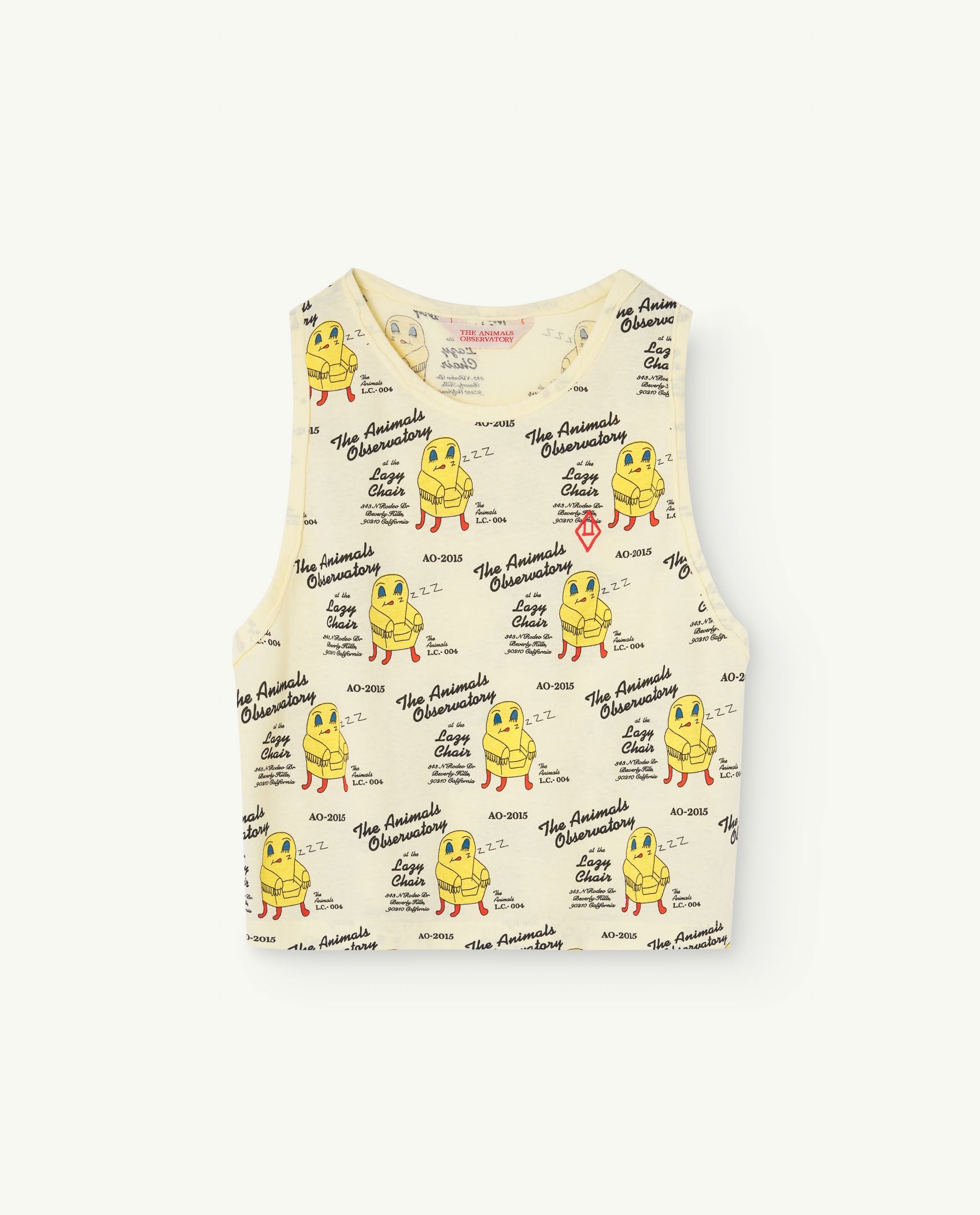 Soft Yellow Frog Tank Top | The Animals Observatory